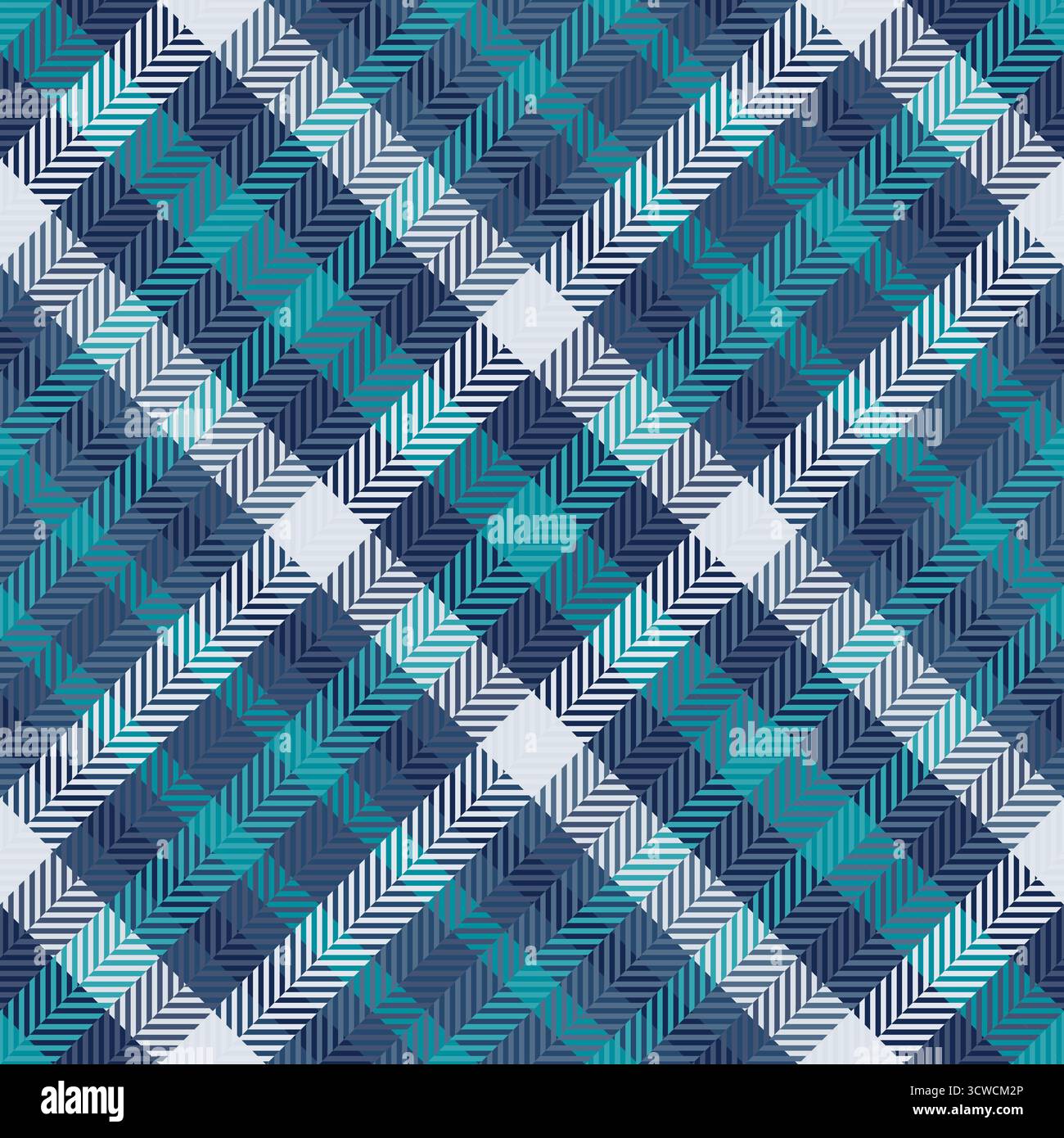 Stylish textile pattern of checks in cool blues and greens. Suitable ...