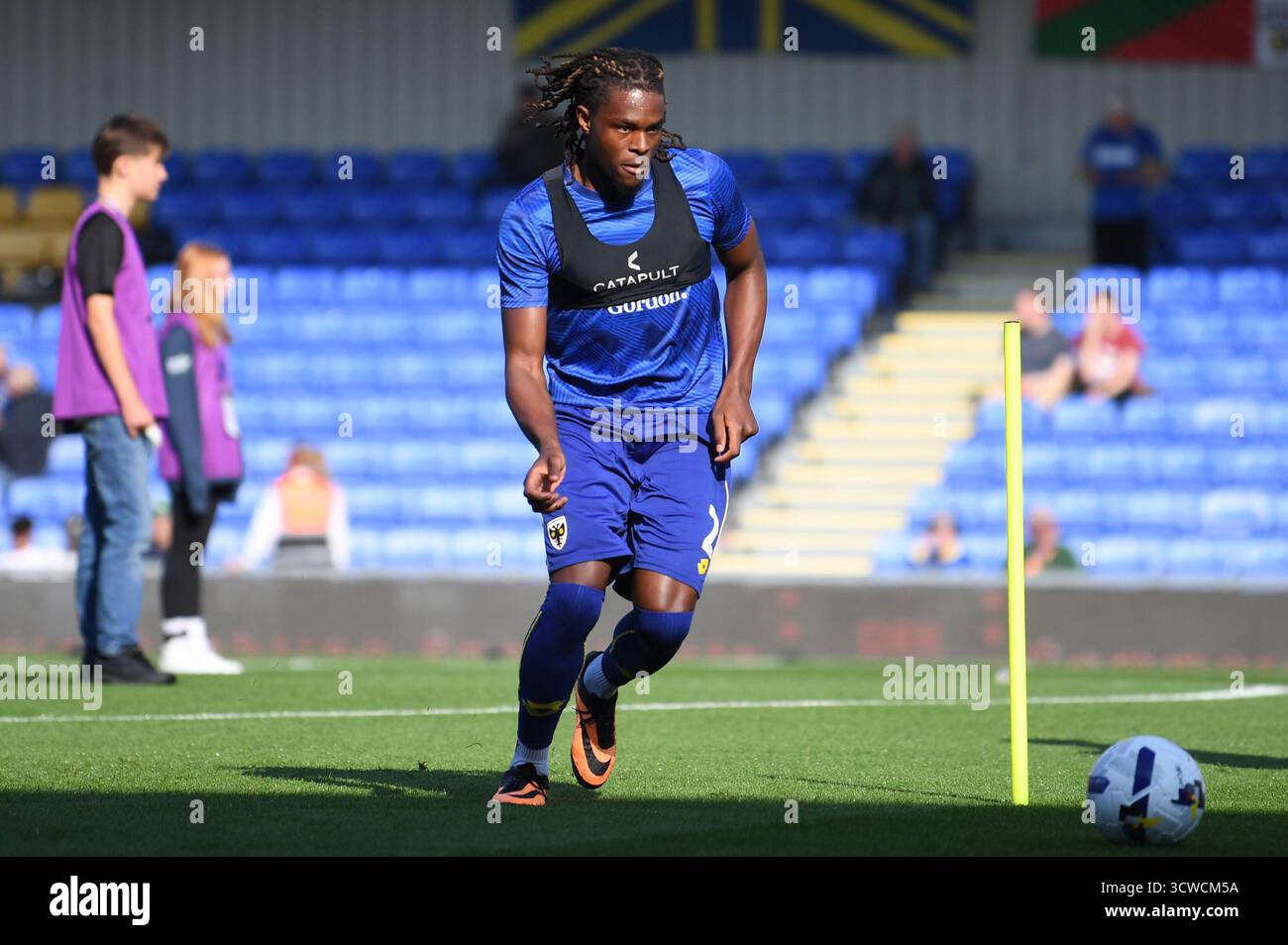 London, England. 11th Oct 2025. Nathan Asiimwe before the Sky Bet EFL ...