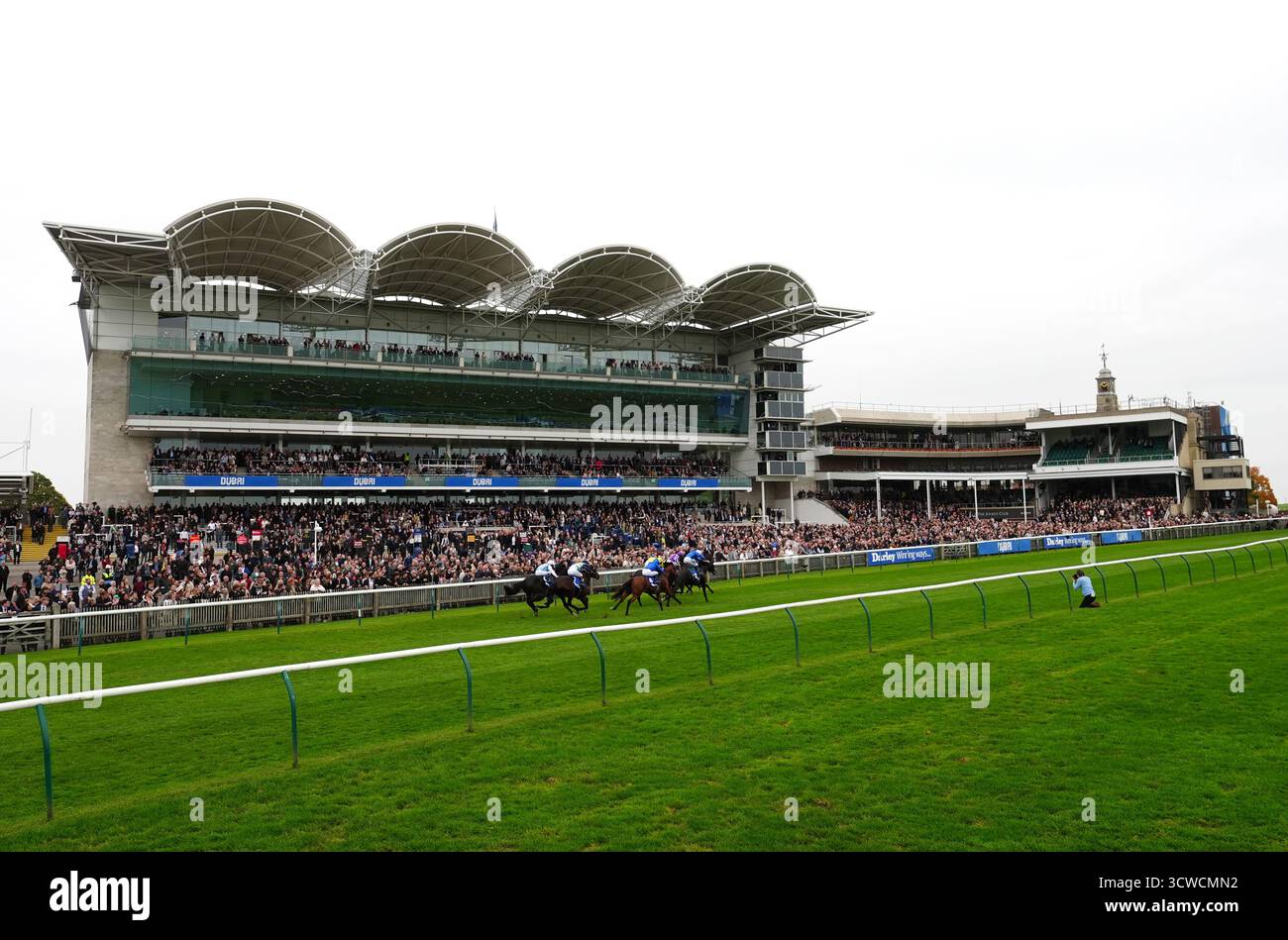 Pierre Bonnard ridden by Christophe Soumillon (right) on their way to ...