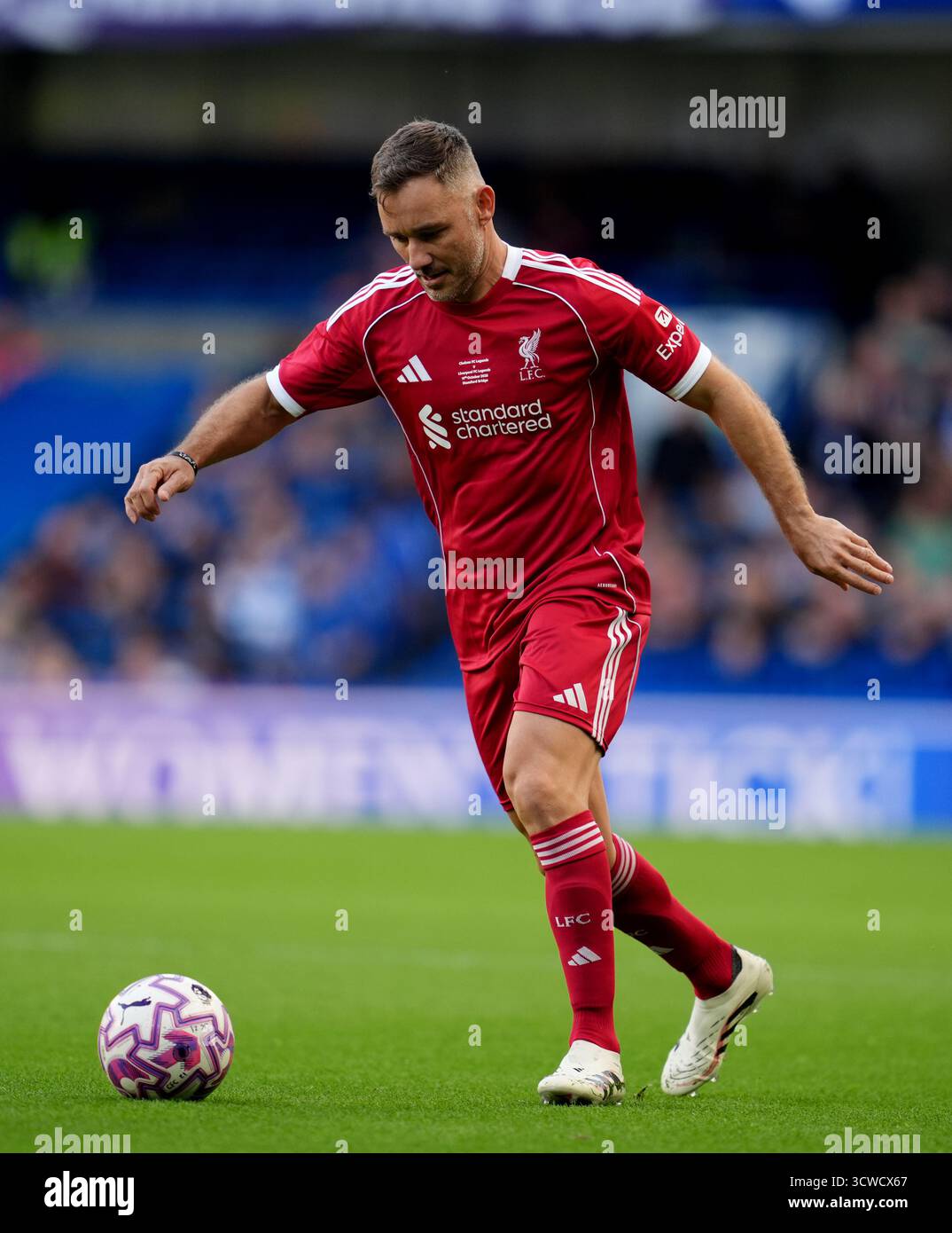 Liverpool's Fabio Aurelio during the legends match at Stamford Bridge ...