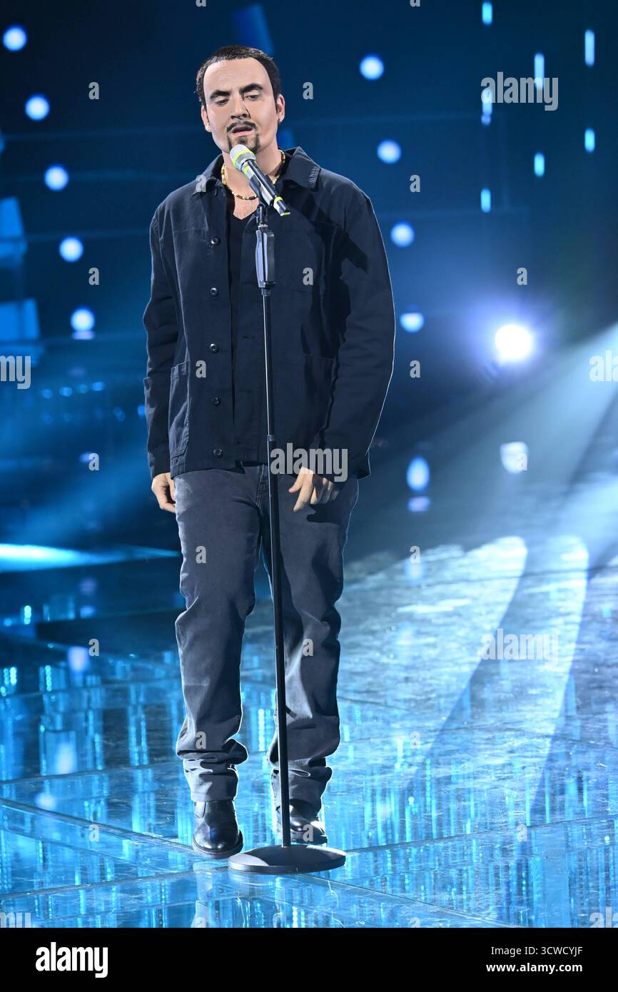 Rome: Rai Studios, formerly Dear. Tale e quale broadcast. In the photo ...