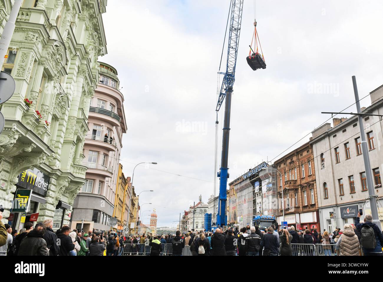 Plzen., Czech Republic. 11th Oct, 2025. An American Sherman M4 tank ...