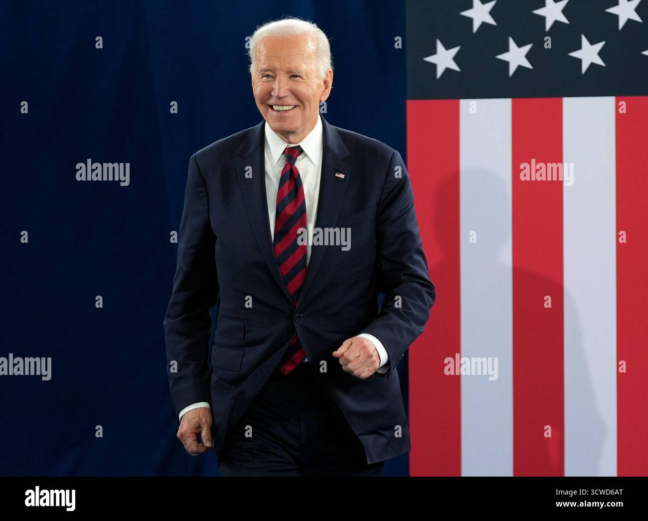 FILE - President Joe Biden walks out to speak at the International ...