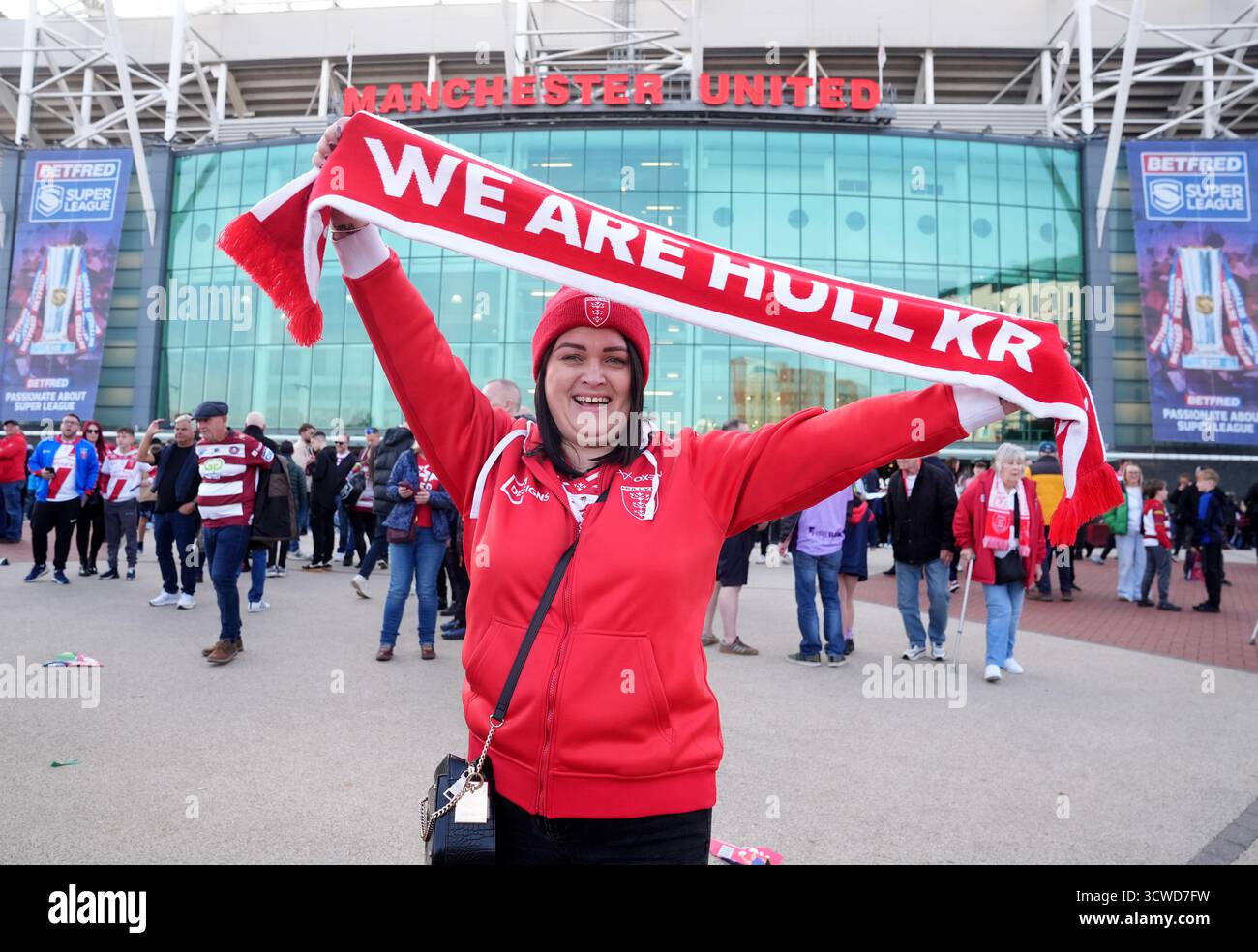 A Hull KR fan outside the ground ahead of the Betfred Super League ...
