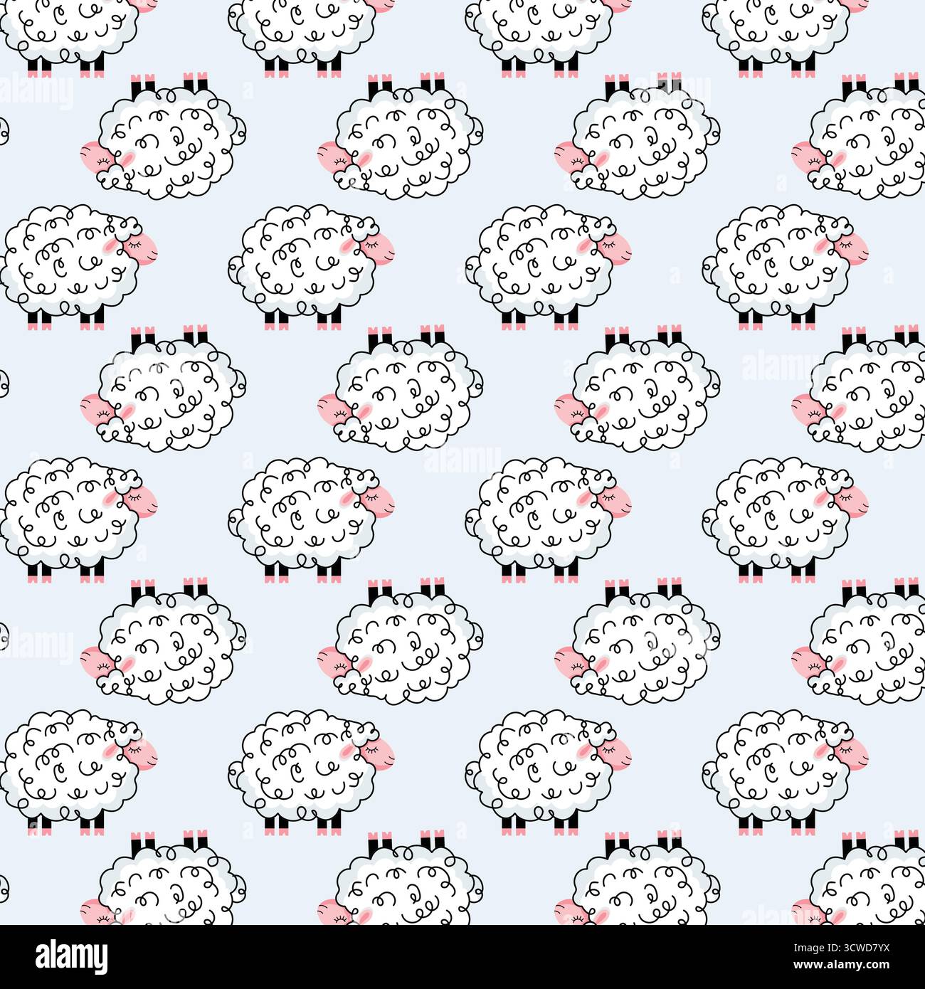 Black feet sheep p vector vectors hi-res stock photography and images ...