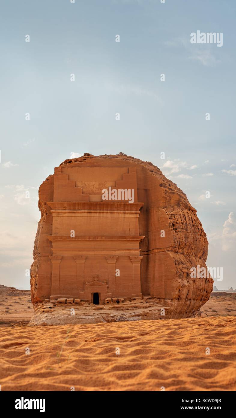 Tomb Lihyan Son of Kuza or Qasr al-Farid at Hegra, Saudia Arabia - most ...