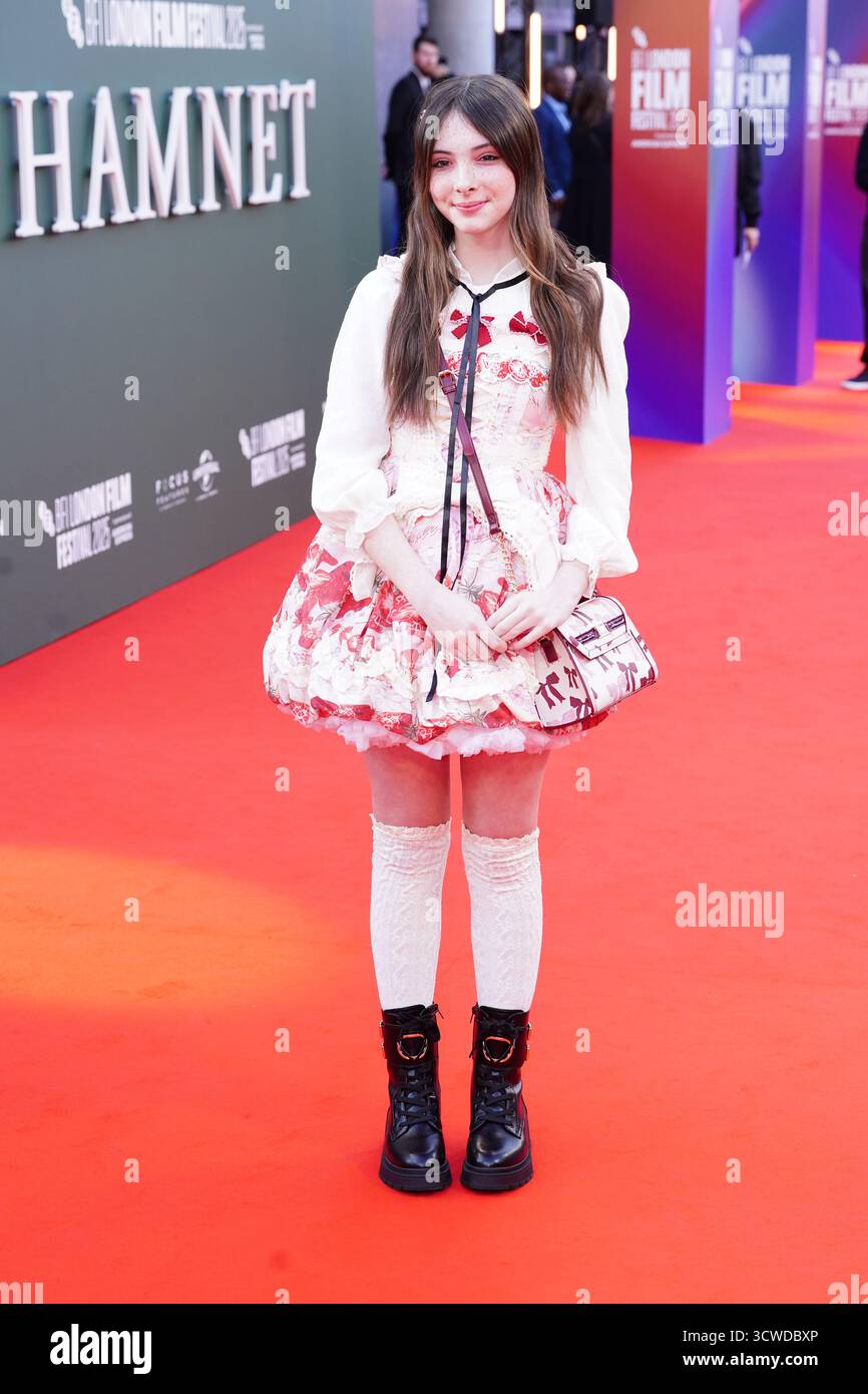 Bodhi Rae Breathnach attends the screening of Hamnet at the Southbank ...