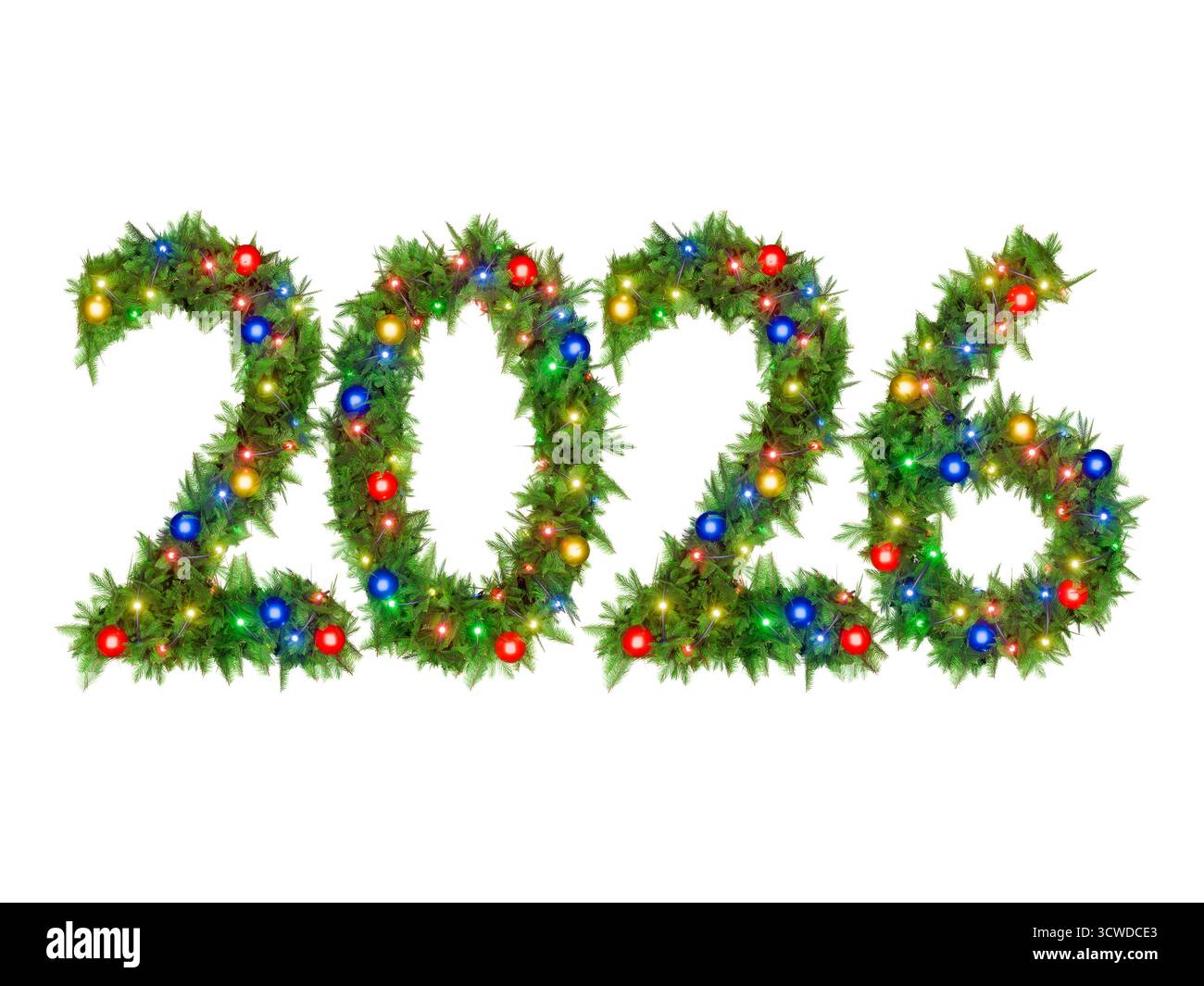 Glowing holiday lights pine Cut Out Stock Images & Pictures - Alamy