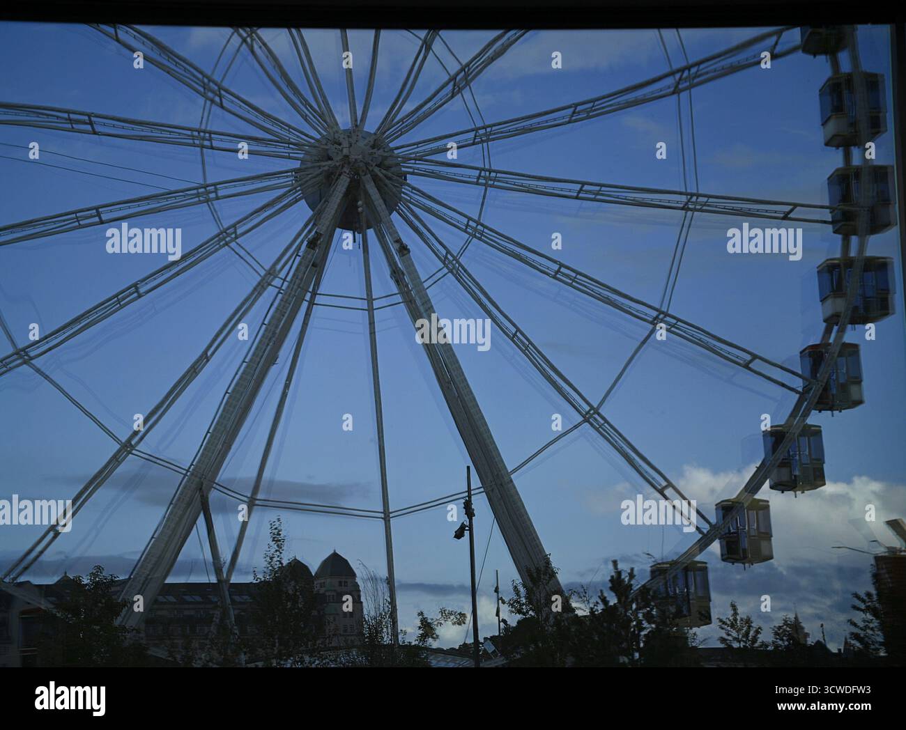 Landscape with scenic view of Scandinavia’s largest mobile observation ...