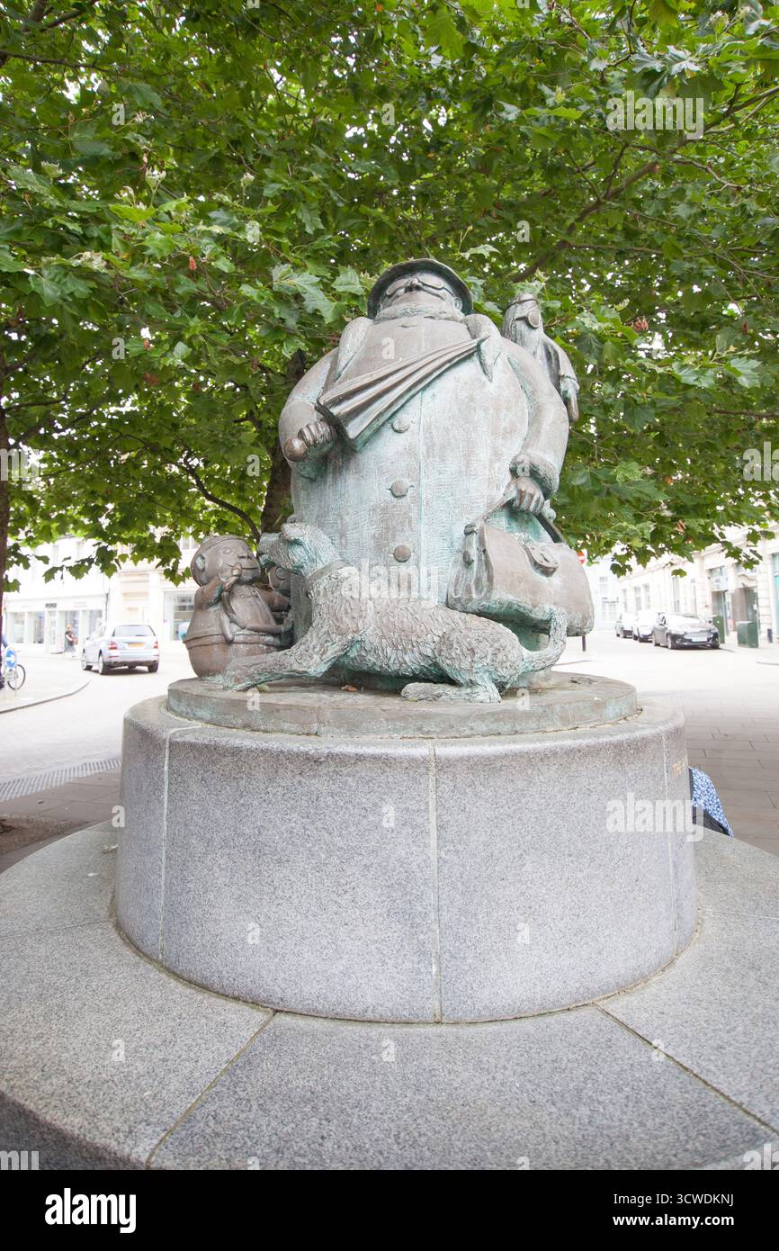 The Giles Circus statue on Princes Street, Ipswich, Suffolk in the UK ...