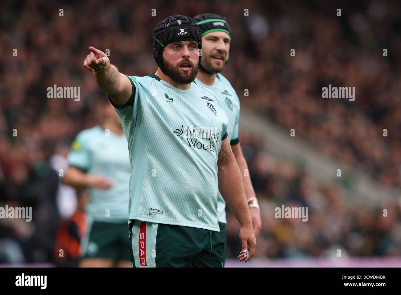 NORTHAMPTON, UK - 11th Oct 2025: Nicky Smith of Leicester Tigers during ...