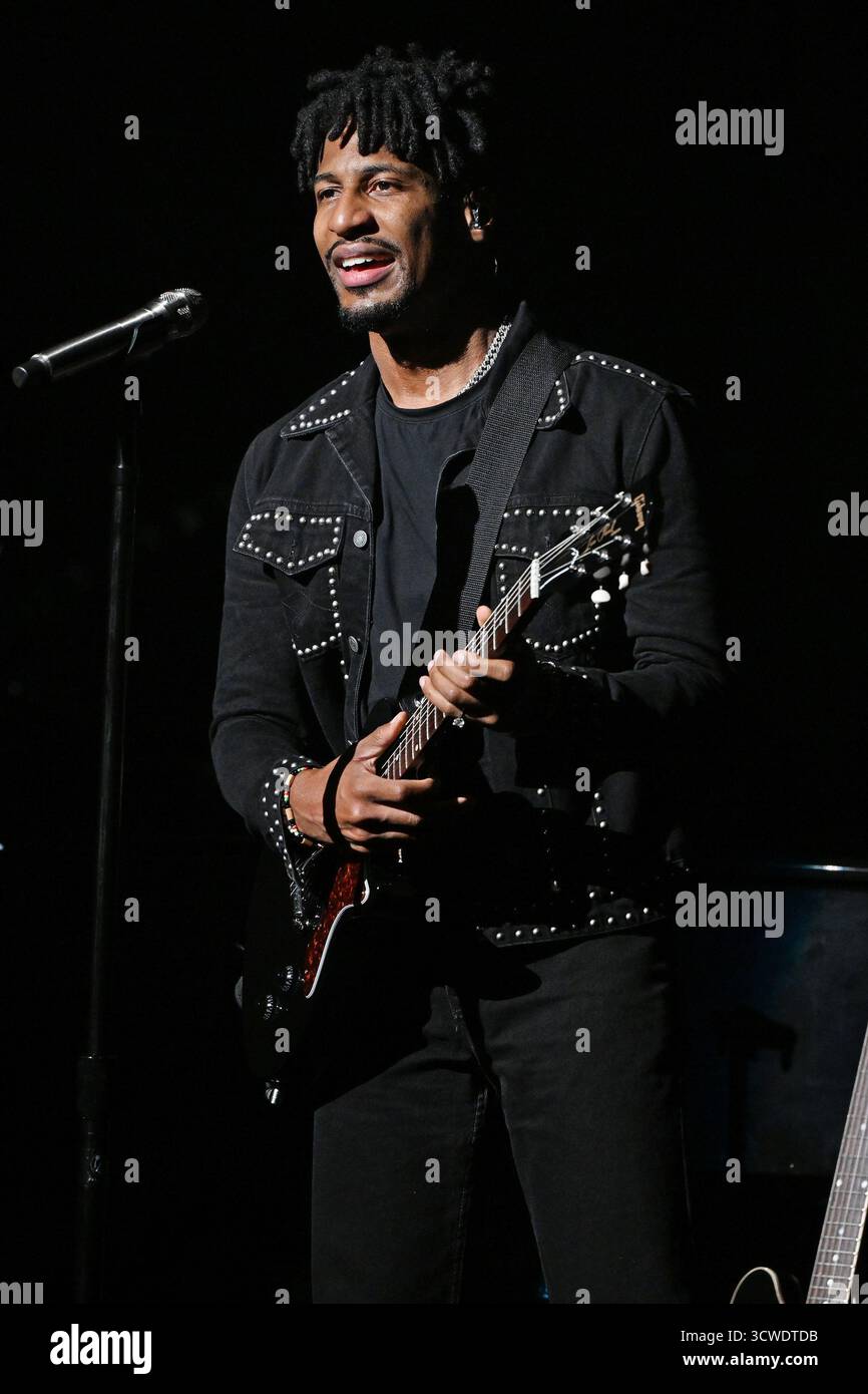 Fort Lauderdale FL, USA. 09th Oct, 2025. Jon Batiste performs during ...