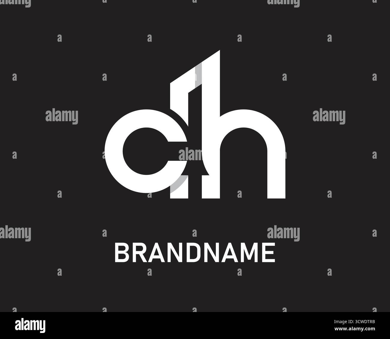 Letter ch logo design template Stock Vector Image & Art - Alamy