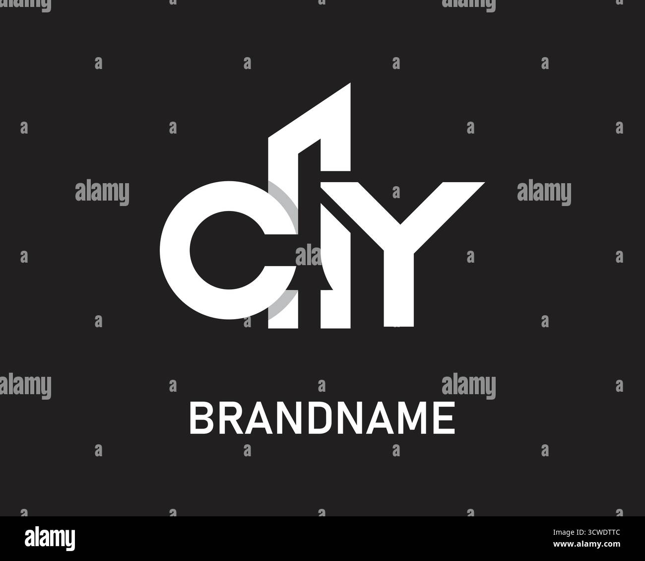 Cy minimal logo design hi-res stock photography and images - Alamy