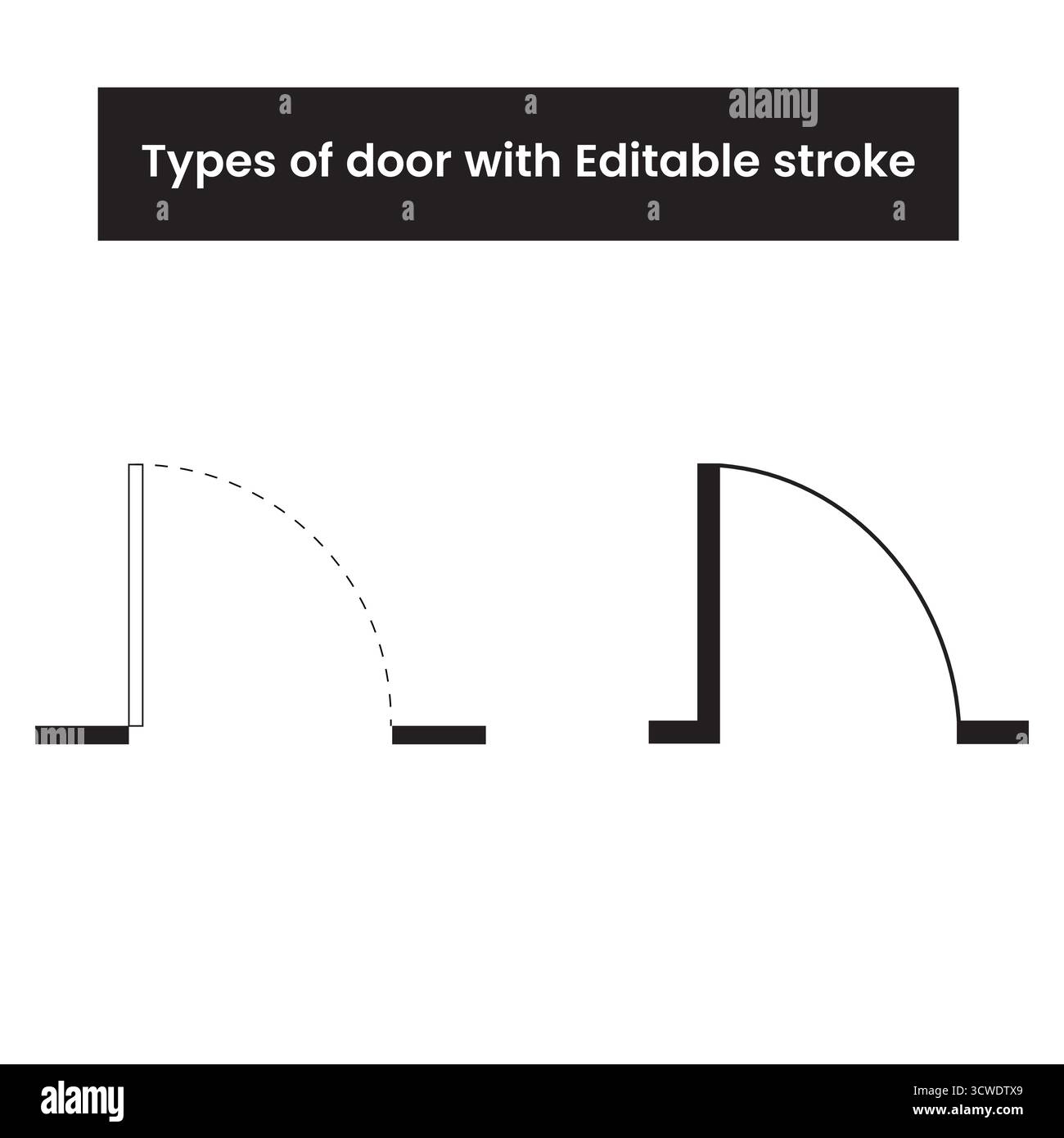Apartment plan icon outline Cut Out Stock Images & Pictures - Alamy