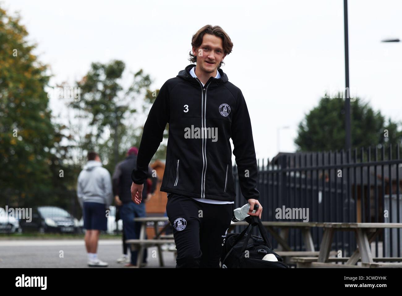 Harry Barbrook, of Chelmsford City, arrives to Melbourne Stadium for ...