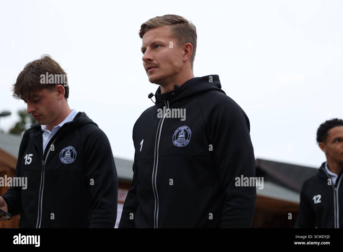 Chris Haigh, of Chelmsford City, enters Melbourne Stadium ahead of the ...
