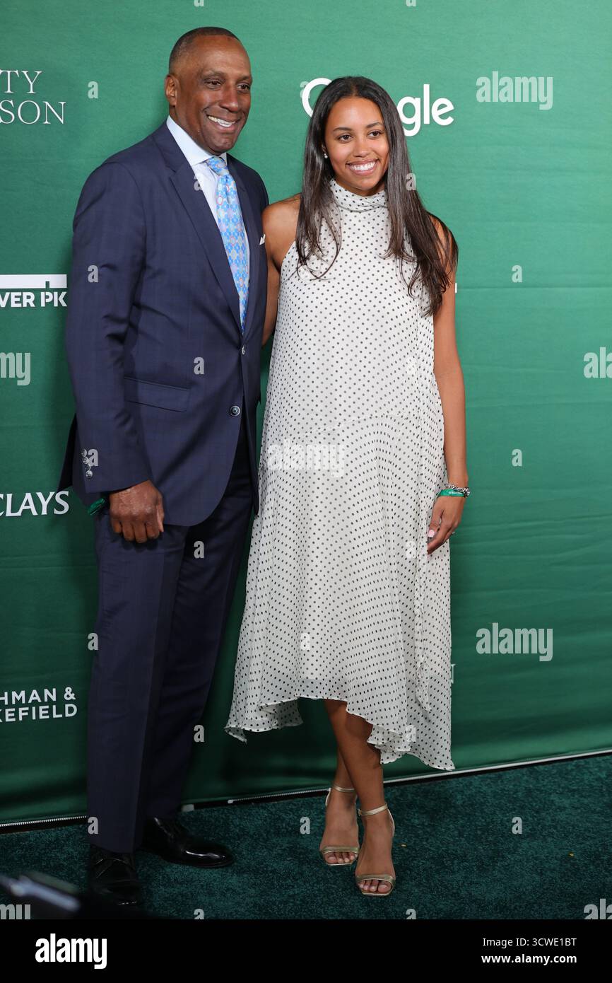 NEW YORK, NEW YORK OCTOBER 9, 2025: Robert Balachandran and Isabelle ...