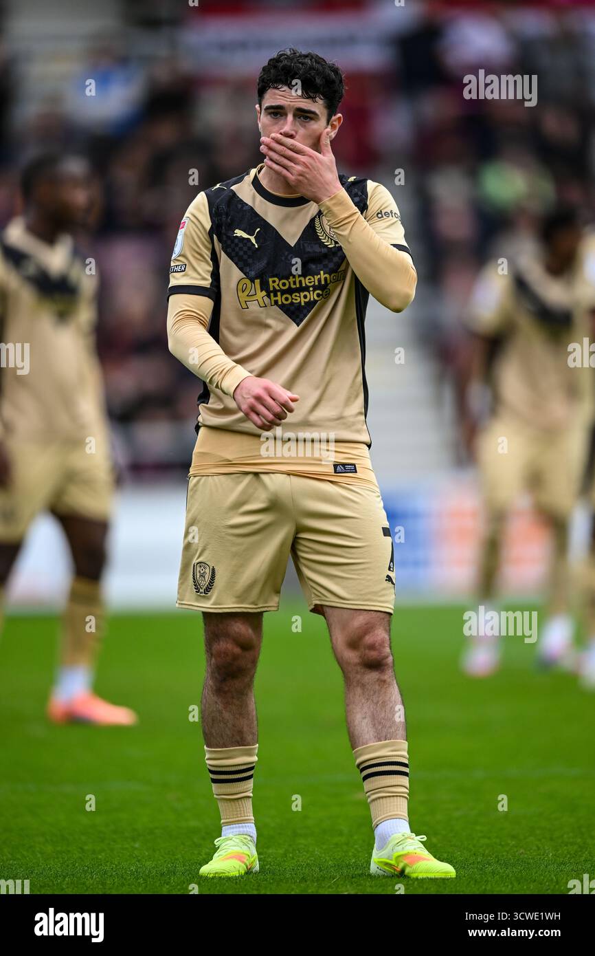 Joe Powell (7 Rotherham united) looks on during the Sky Bet League 1 ...