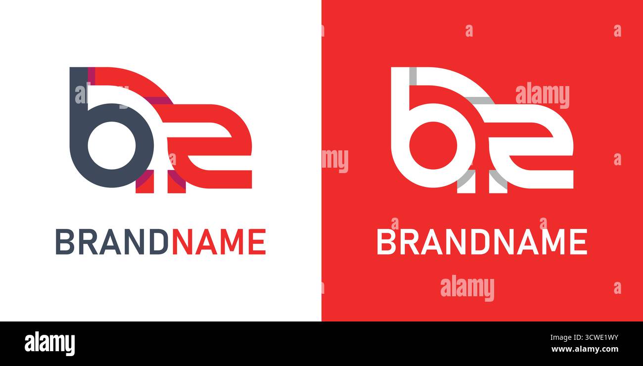 vector letter bz flat logo design Stock Vector Image & Art - Alamy