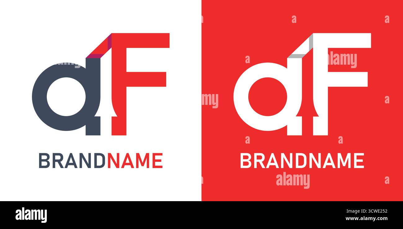 Af letter vector vectors hi-res stock photography and images - Alamy