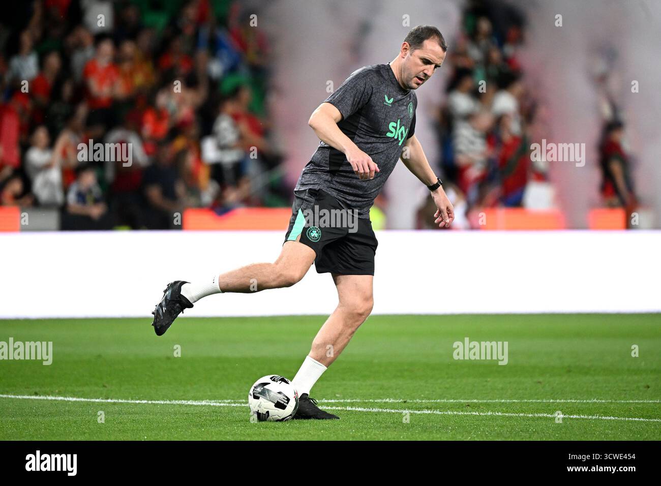 Republic of Ireland assistant coach John O'Shea before the FIFA World ...