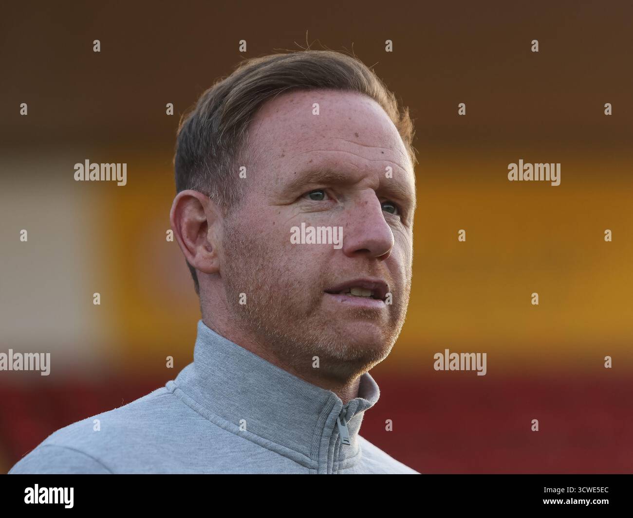 WOKING, ENGLAND - OCTOBER 11: Brackley Town manager Gavin Cowan during ...