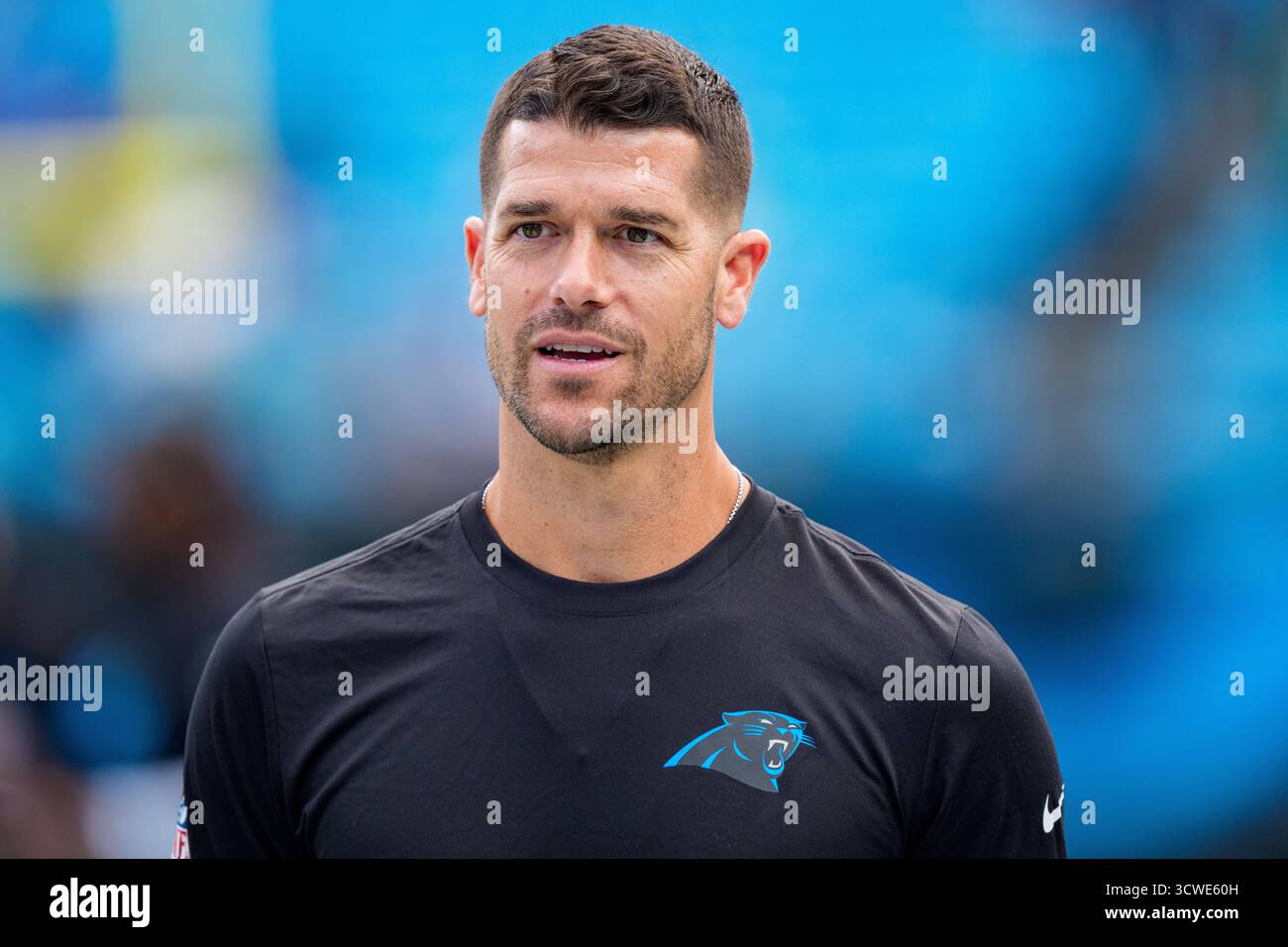 Carolina Panthers head coach Dave Canales looks on during an NFL ...