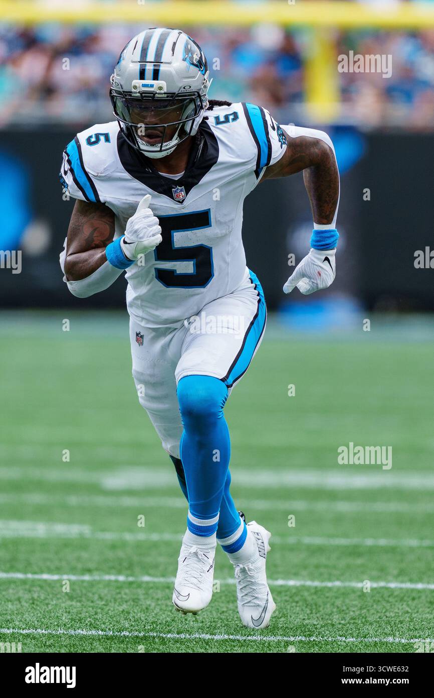 Carolina Panthers running back Rico Dowdle (5) plays during an NFL ...