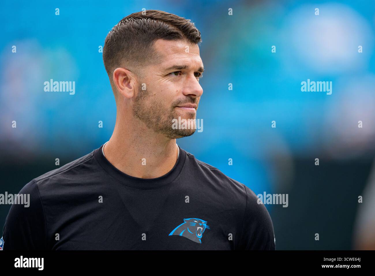Carolina Panthers head coach Dave Canales looks on during an NFL ...