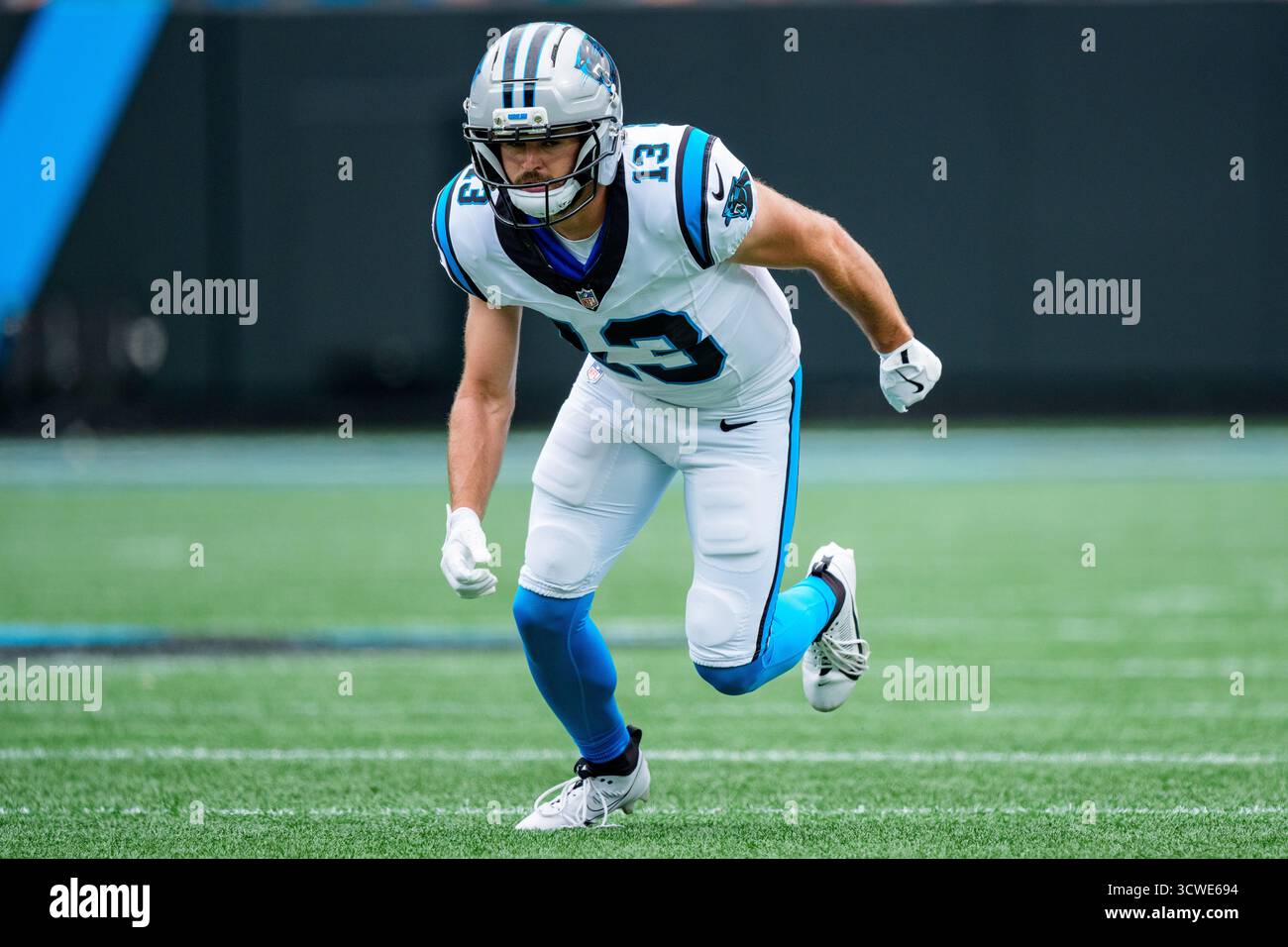 Carolina Panthers wide receiver Hunter Renfrow (13) plays during an NFL ...