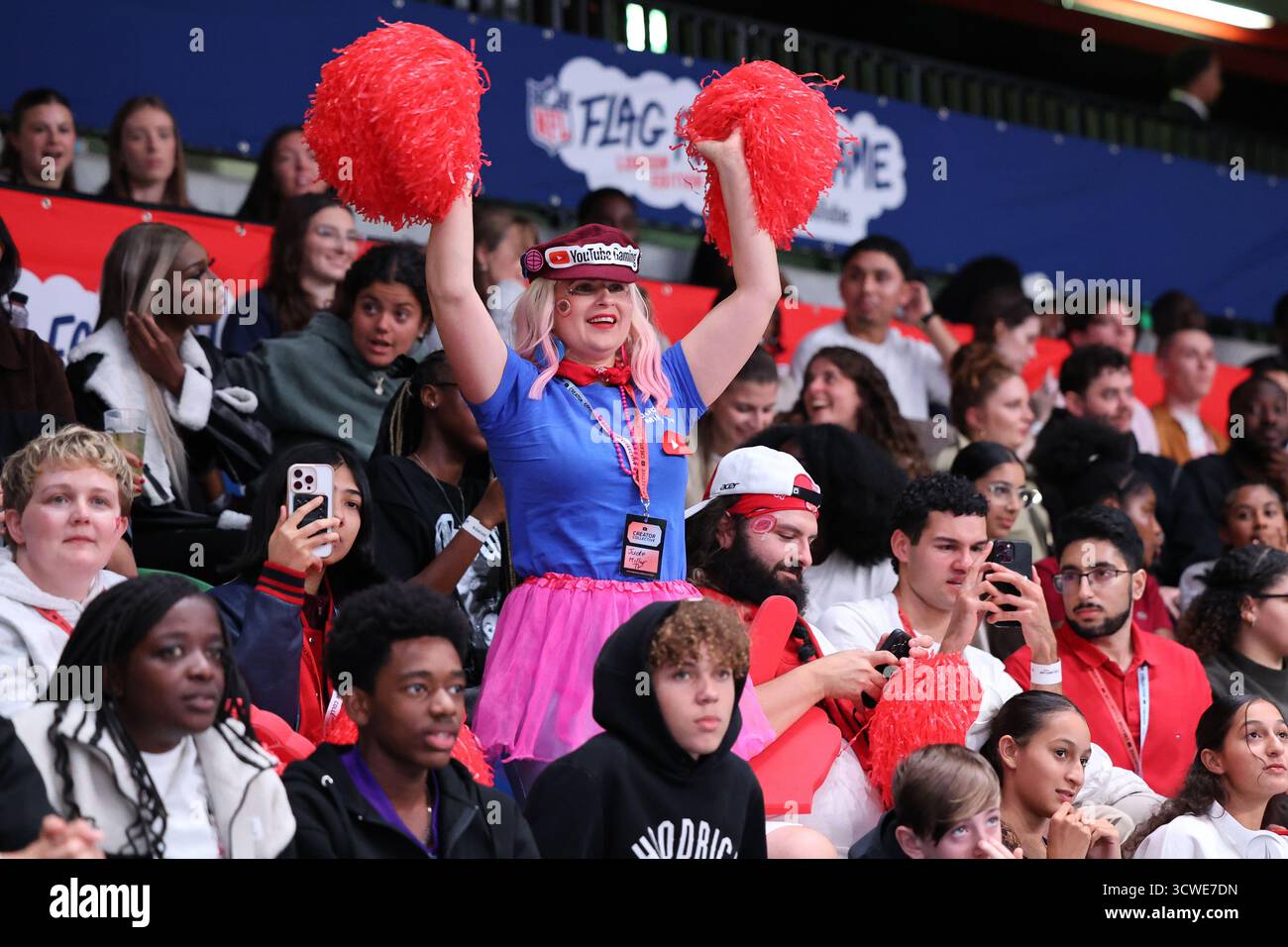 A fan is seen during a game at Copper Box Arena on Saturday, Oct. 11 ...
