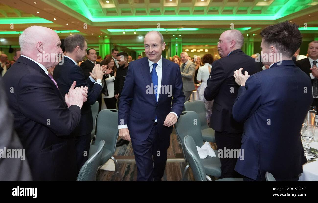 Fianna Fail leader Micheal Martin the Fianna Fail Cairde Fail ...