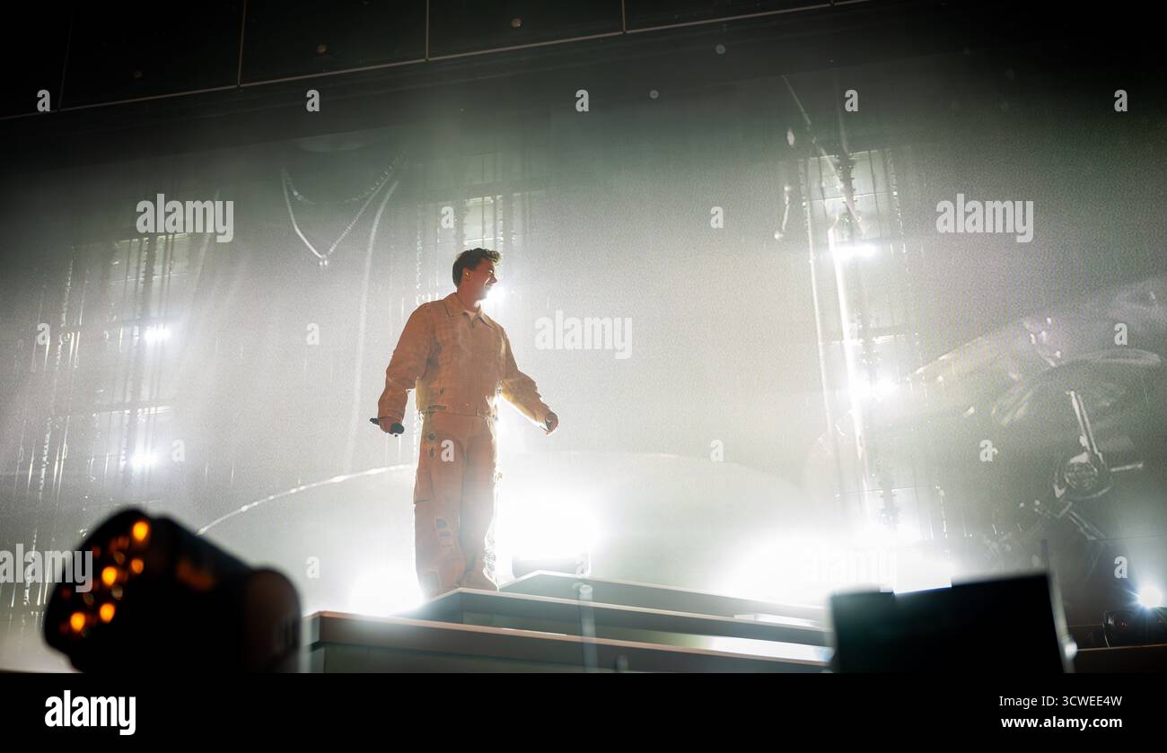 ROTTERDAM - Singer Flemming performing at Rotterdam Ahoy. It's his ...