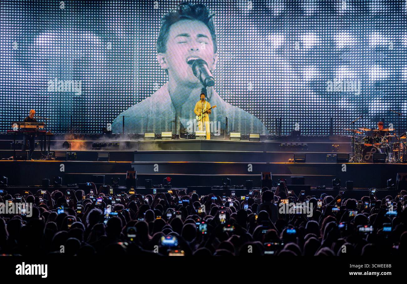 ROTTERDAM - Singer Flemming performing at Rotterdam Ahoy. It's his ...