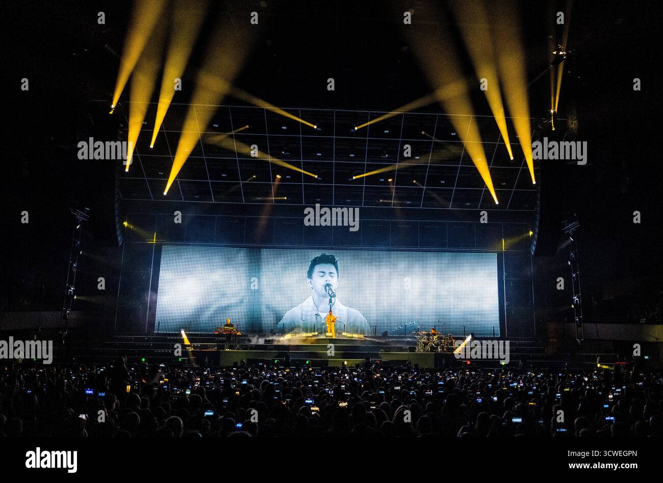 ROTTERDAM - Singer Flemming performing at Rotterdam Ahoy. It's his ...