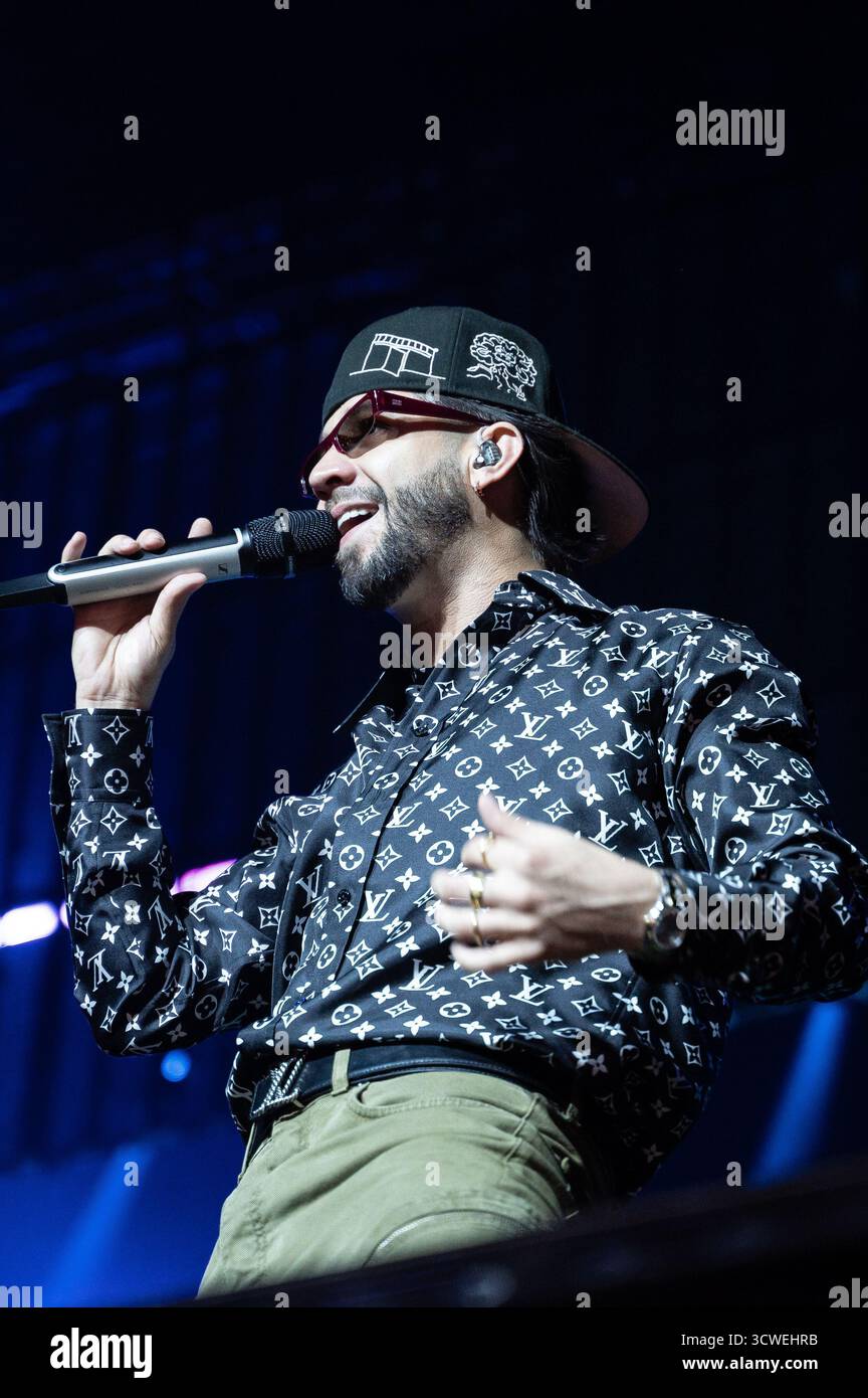 Puerto Rican singer, Armando Mora Quintero known as Mora performs at ...
