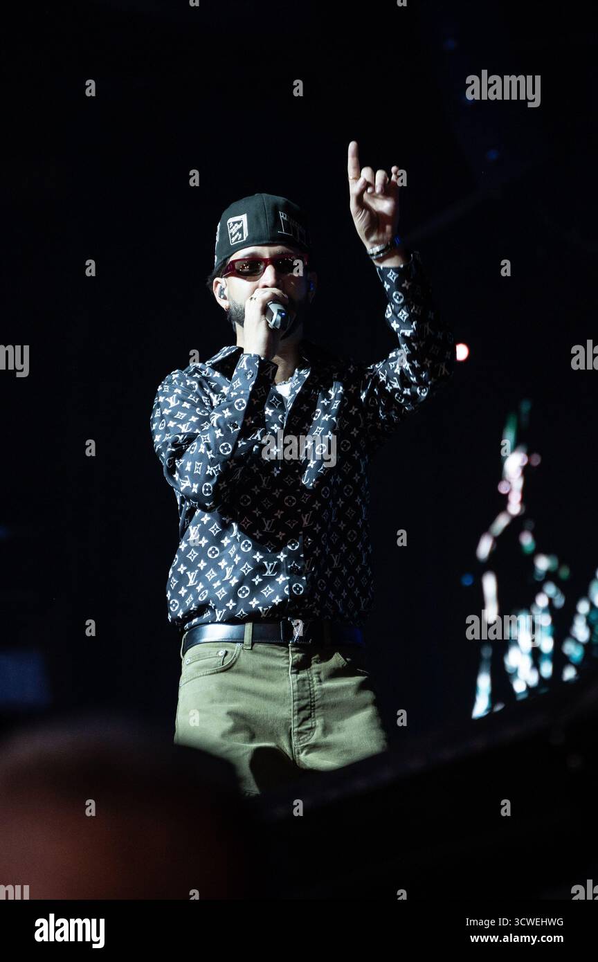 Puerto Rican singer, Armando Mora Quintero known as Mora performs at ...