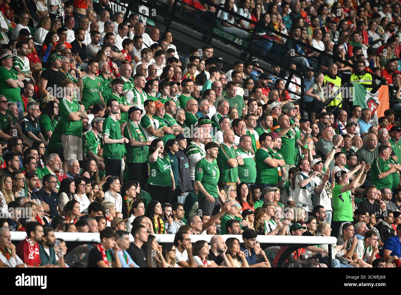 Republic of Ireland fans during the FIFA World Cup European Qualifying ...