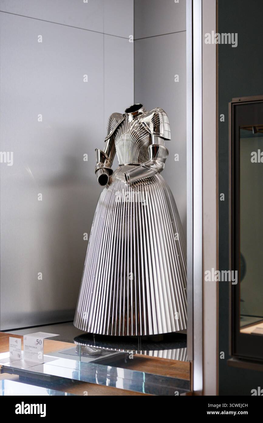 Paris France June 1 2025 fashion exhibit dress in Louvre Museum Stock ...