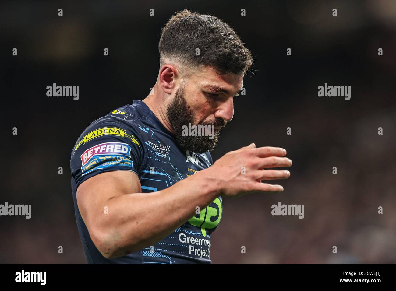 Abbas Miski of Wigan Warriors during the 2025 Betfred Super League ...