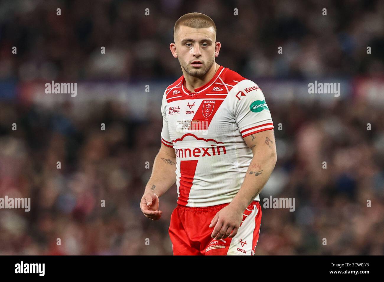 Mikey Lewis of Hull KR during the 2025 Betfred Super League Grand Final ...