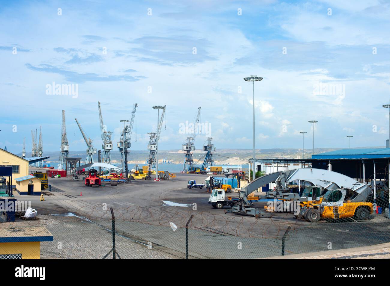 LOBITO, ANGOLA - MARCH 11, 2025: The Port of Lobito, the largest port ...