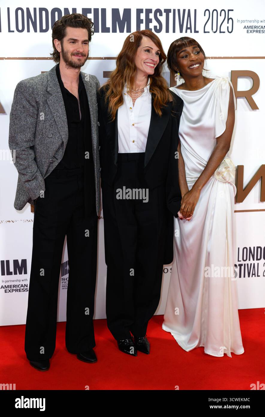 London, UK. October 11th, 2025. Andrew Garfield, Julia Roberts and Ayo ...