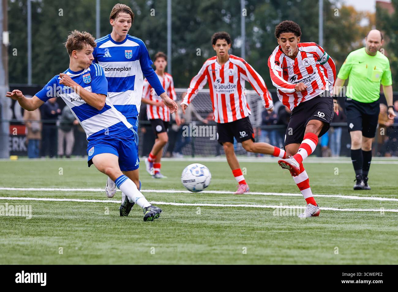 Noah sandvliet of sparta rotterdam shoots at goal hi-res stock ...