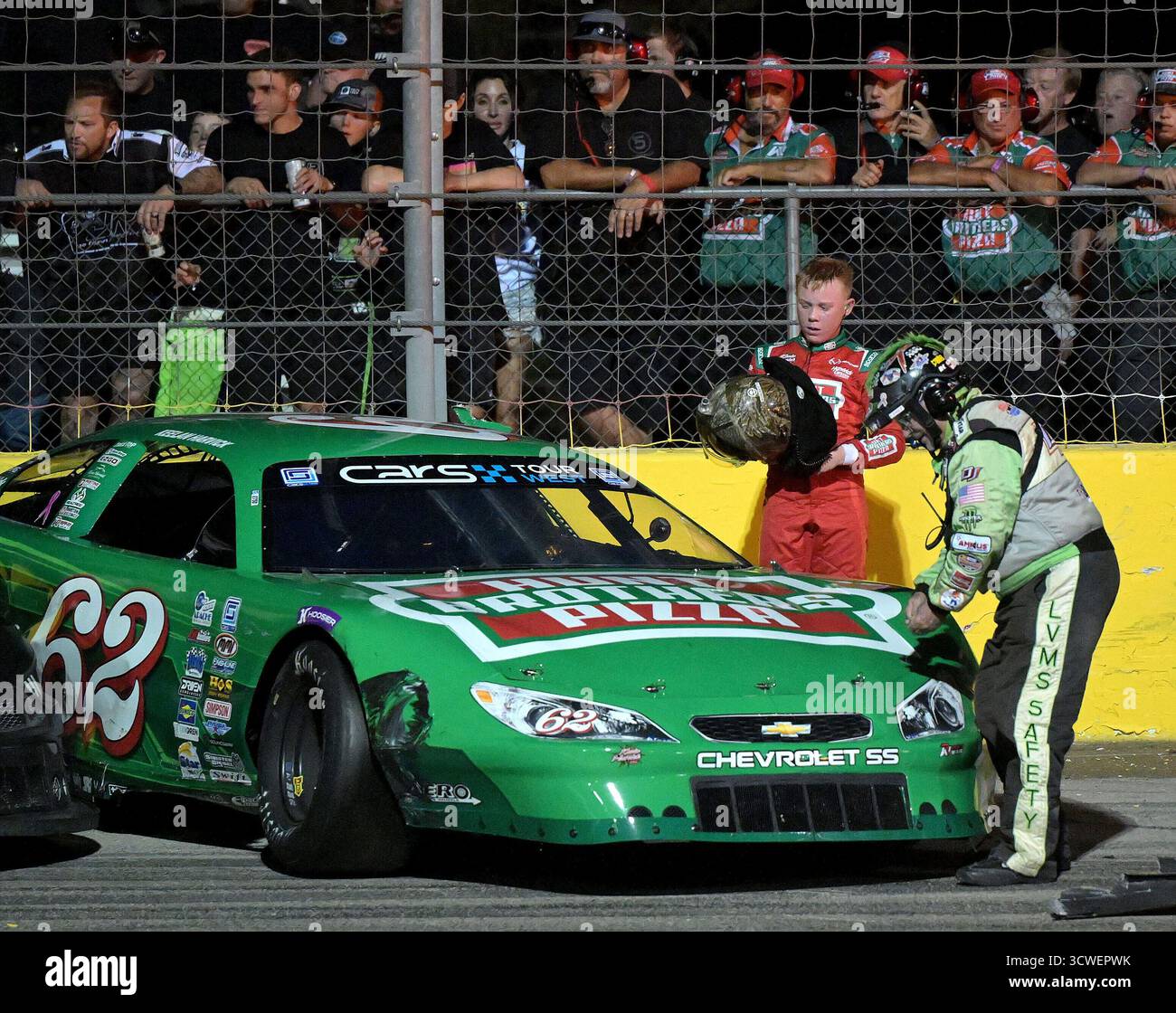LAS VEGAS, NV - OCTOBER 10: Thirteen year old Keelan Harvick exits his ...