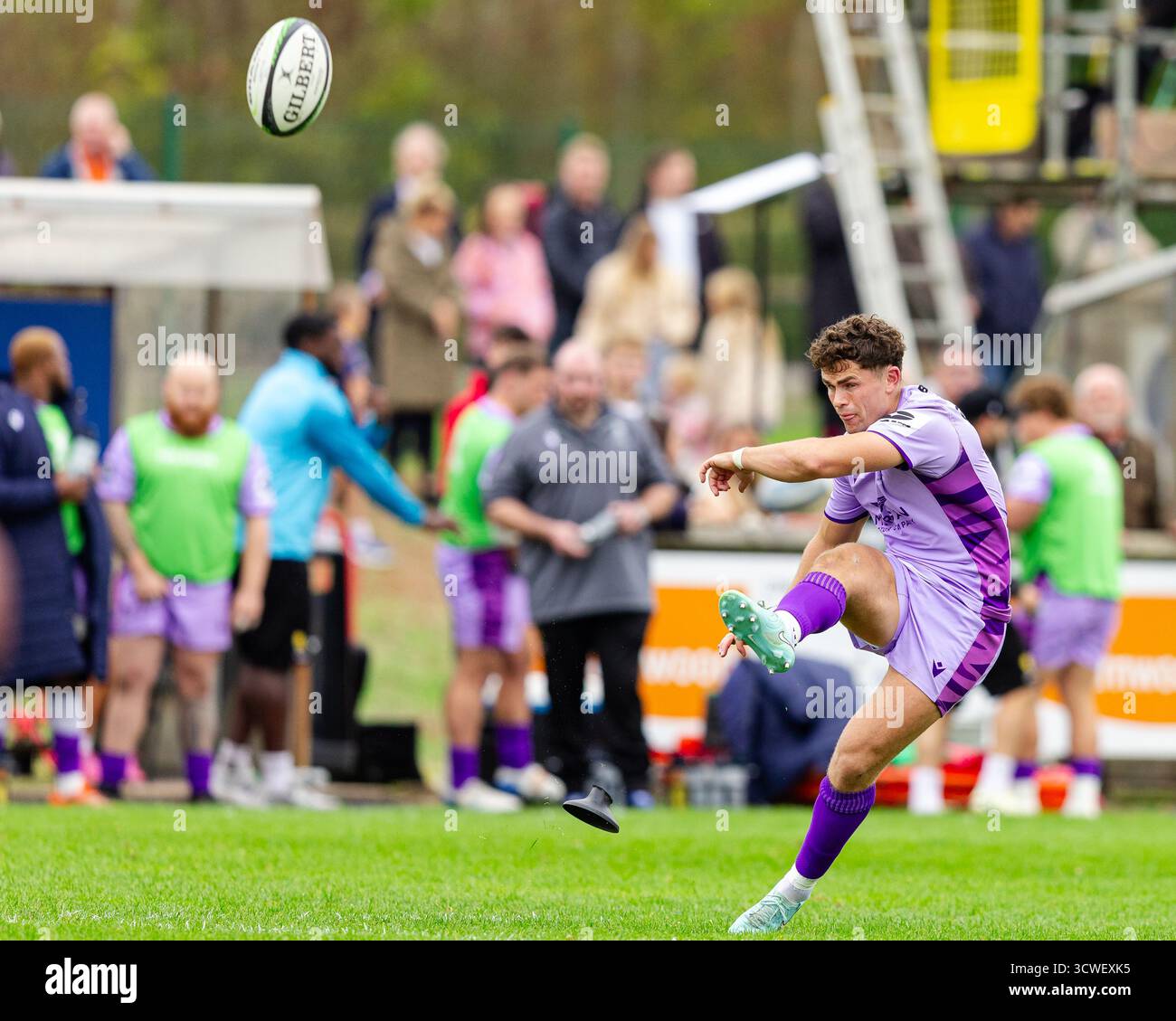 Hartpury, England, UK, 11 October 2025. Will Reed of Worcester Warriors ...
