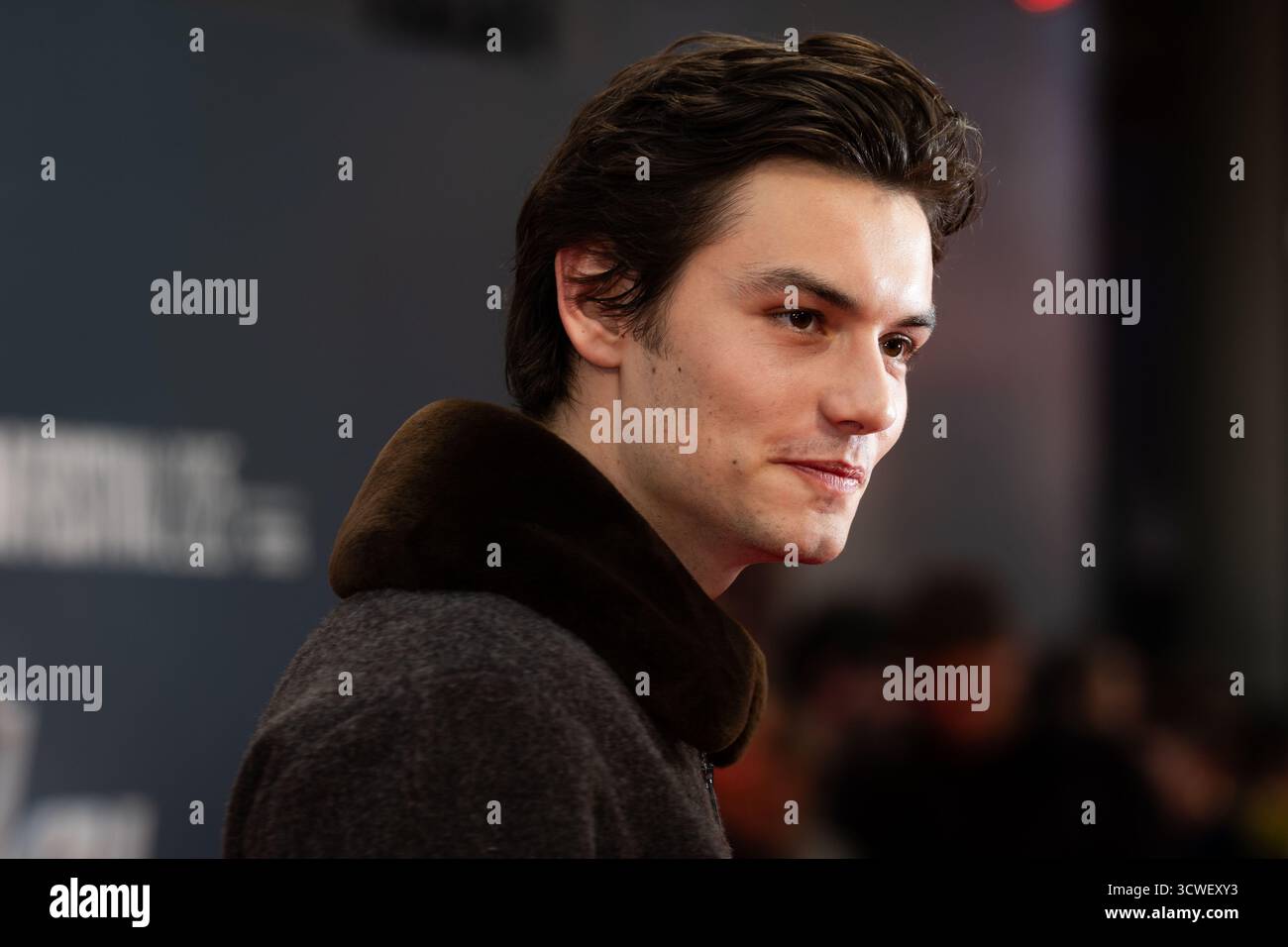 Louis Partridge poses for photographers upon arrival at the premiere of ...
