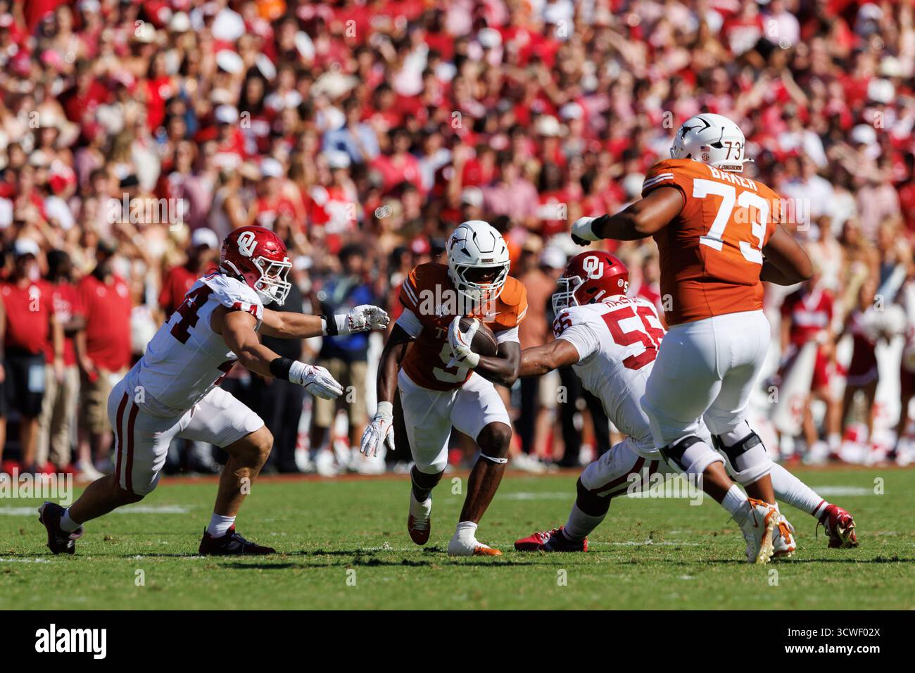 DALLAS, TX - OCTOBER 11: running back Jerrick Gibson (9) of the Texas ...