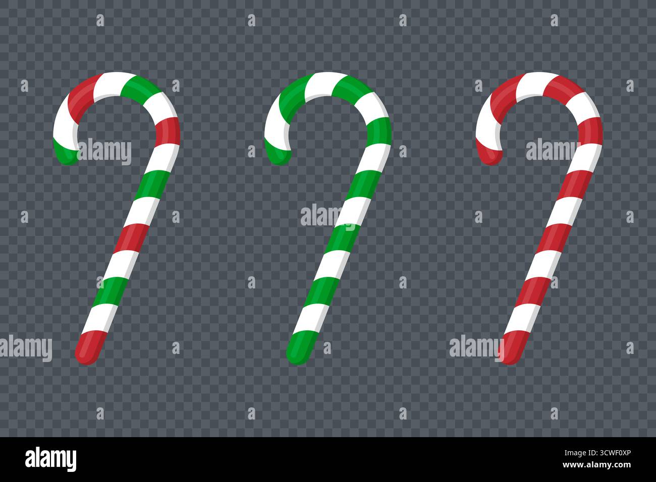 Candy cane decor element Stock Vector Images - Alamy